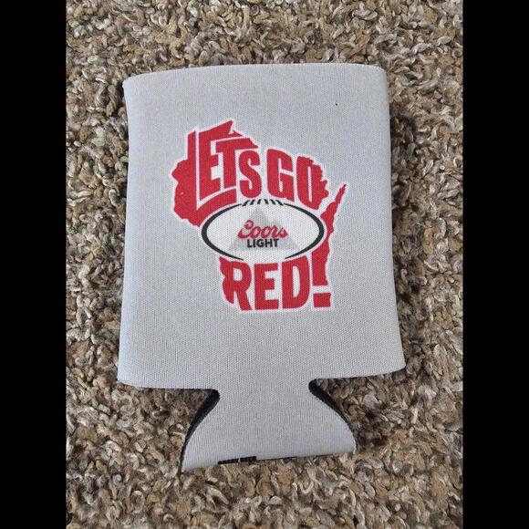 Kitchen | Coors Light Lets Go Red Wisconsin Badger Can Koozie | Poshmark